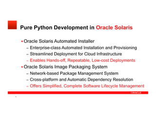 Oracle Solaris Development With Python | PPT