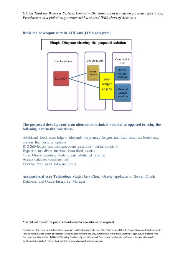 Solution For Gaap And Ifrs Fixed Assets Oracle Financials R12