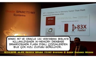 Oracle SPARC M7-T7 Systems Türkiye Lansmanı | PPT | Free Download