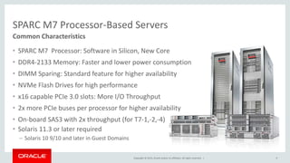 Oracle SPARC T7 a M7 servery | PPTX