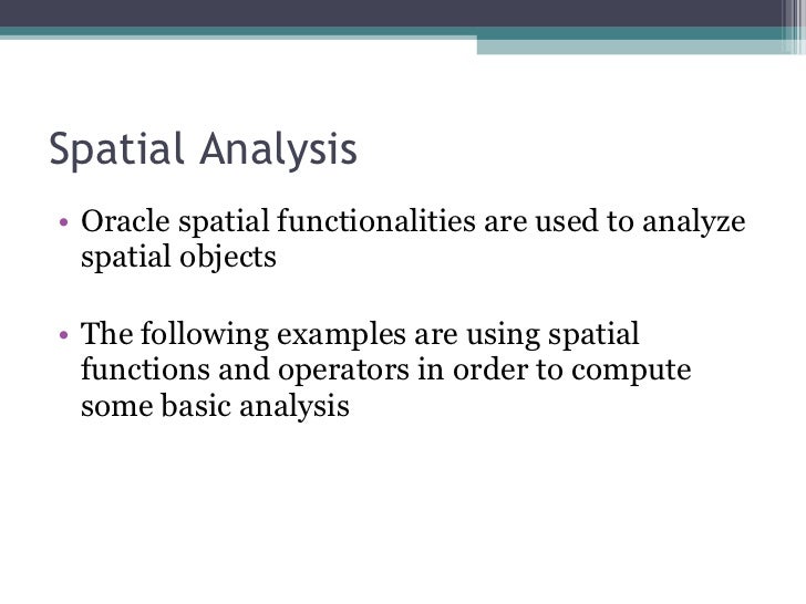 Oracle Spatial