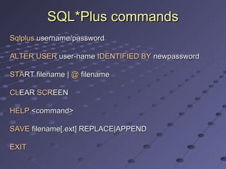 SQL introduction | PPT | Databases | Computer Software and Applications