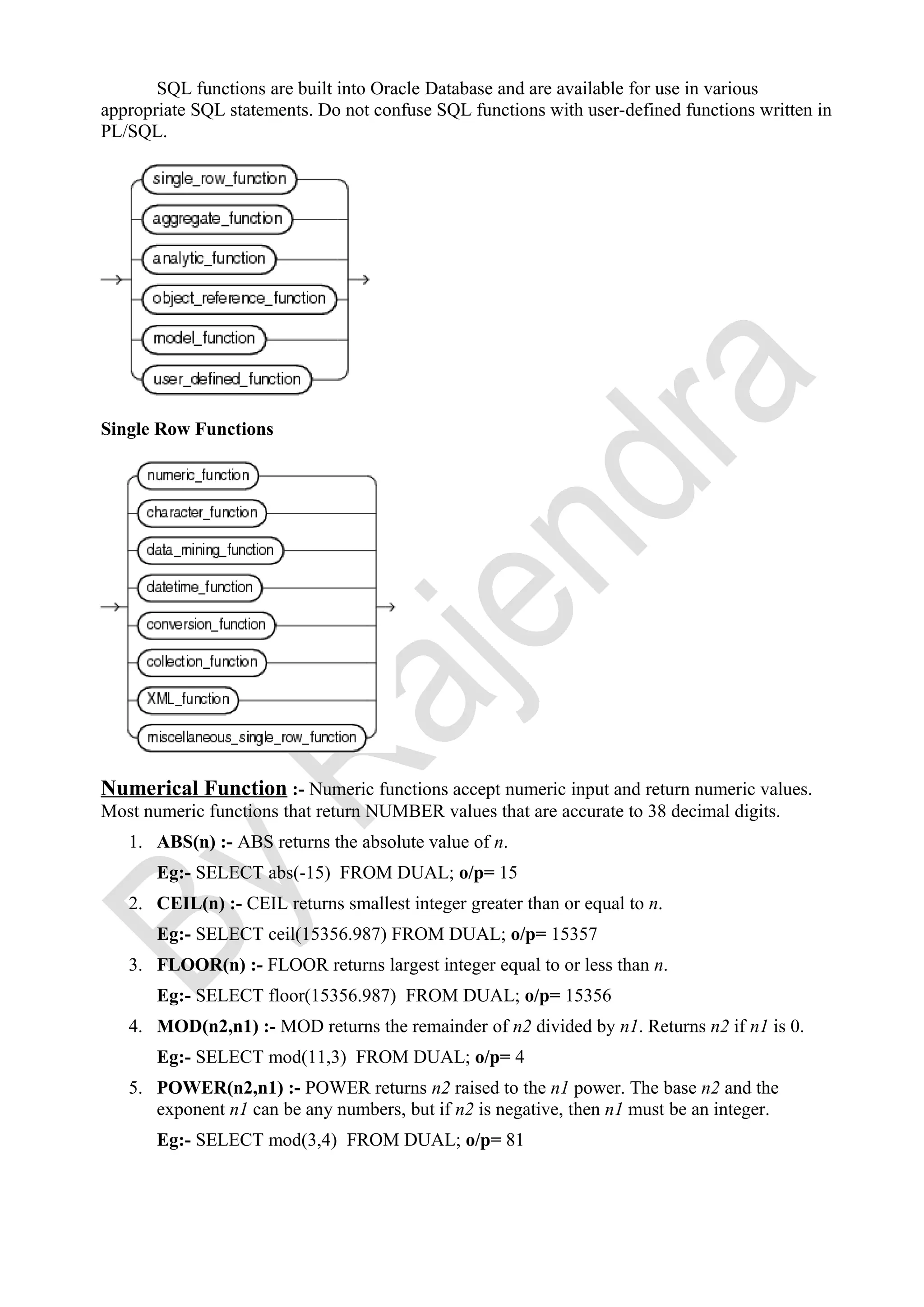 Oracle sql material | DOC