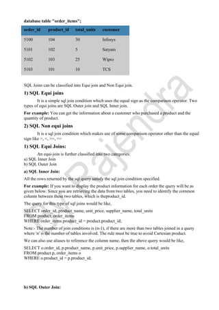 Oracle sql material | DOC