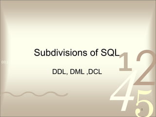 Oracle sql ppt1 | PPT