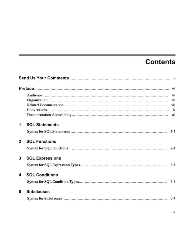 Oracle sql quick reference | PDF Oracle sql quick reference | PDF