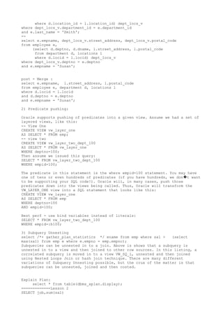 Oracle sql tuning | PDF