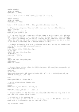 Oracle sql tuning | PDF