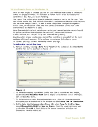SQL Server Integration Services with Oracle Database 10g | PDF