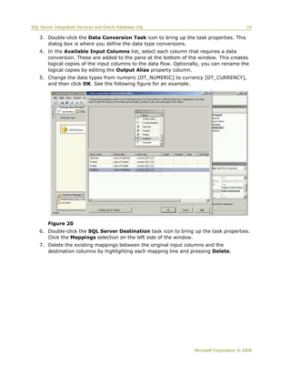 SQL Server Integration Services with Oracle Database 10g | PDF