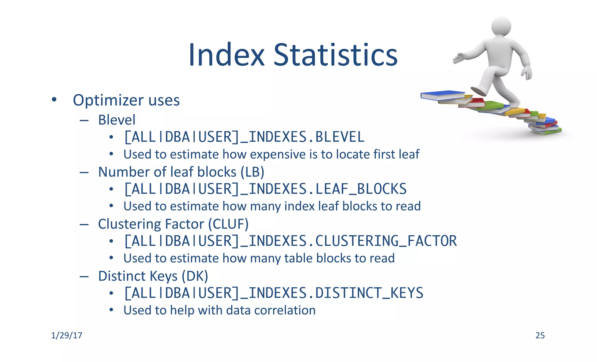 Oracle statistics by example | PPT