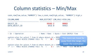 Oracle statistics by example | PPT