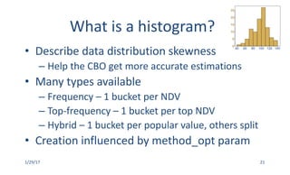 Oracle statistics by example | PPT