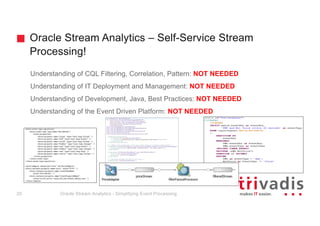 Oracle Stream Analytics - Simplifying Stream Processing | PPT