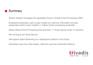 Oracle Stream Explorer Guido Schmutz | PPT