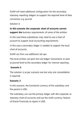 Oracle subledger accounting method and secondary ledgers for ...
