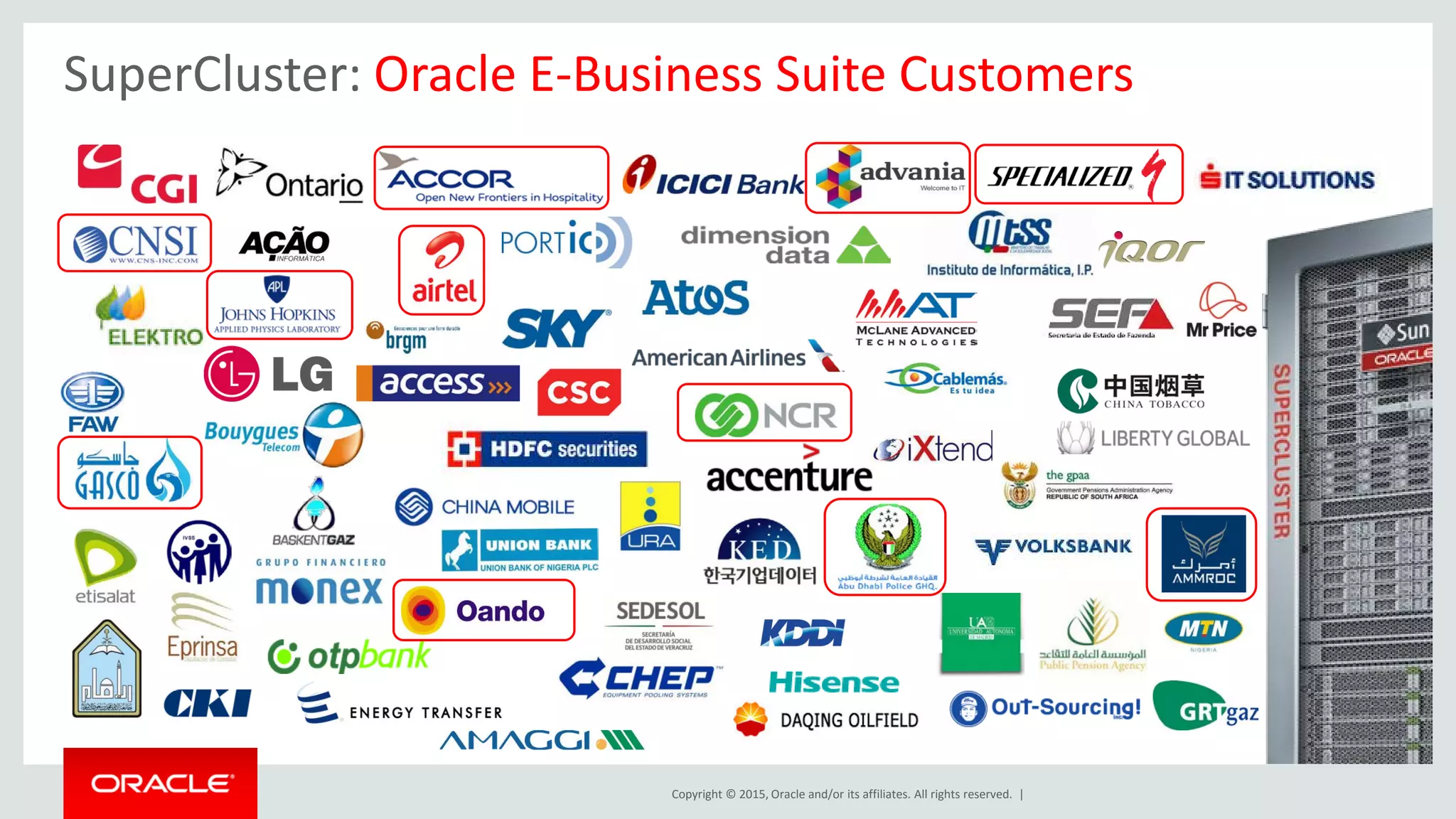 Oracle super cluster for oracle e business suite