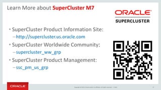 Oracle super cluster m7 | PPT