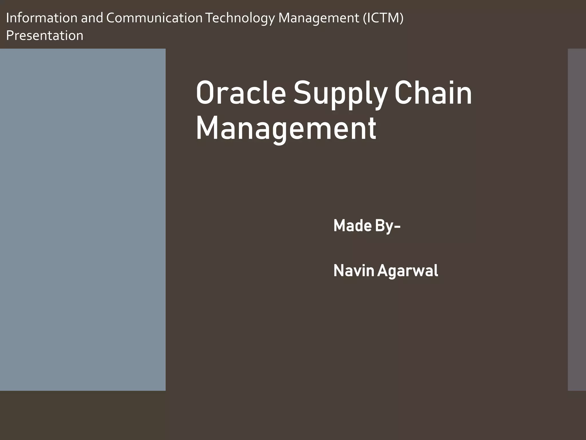 Oracle Supply Chain Management | PPTX