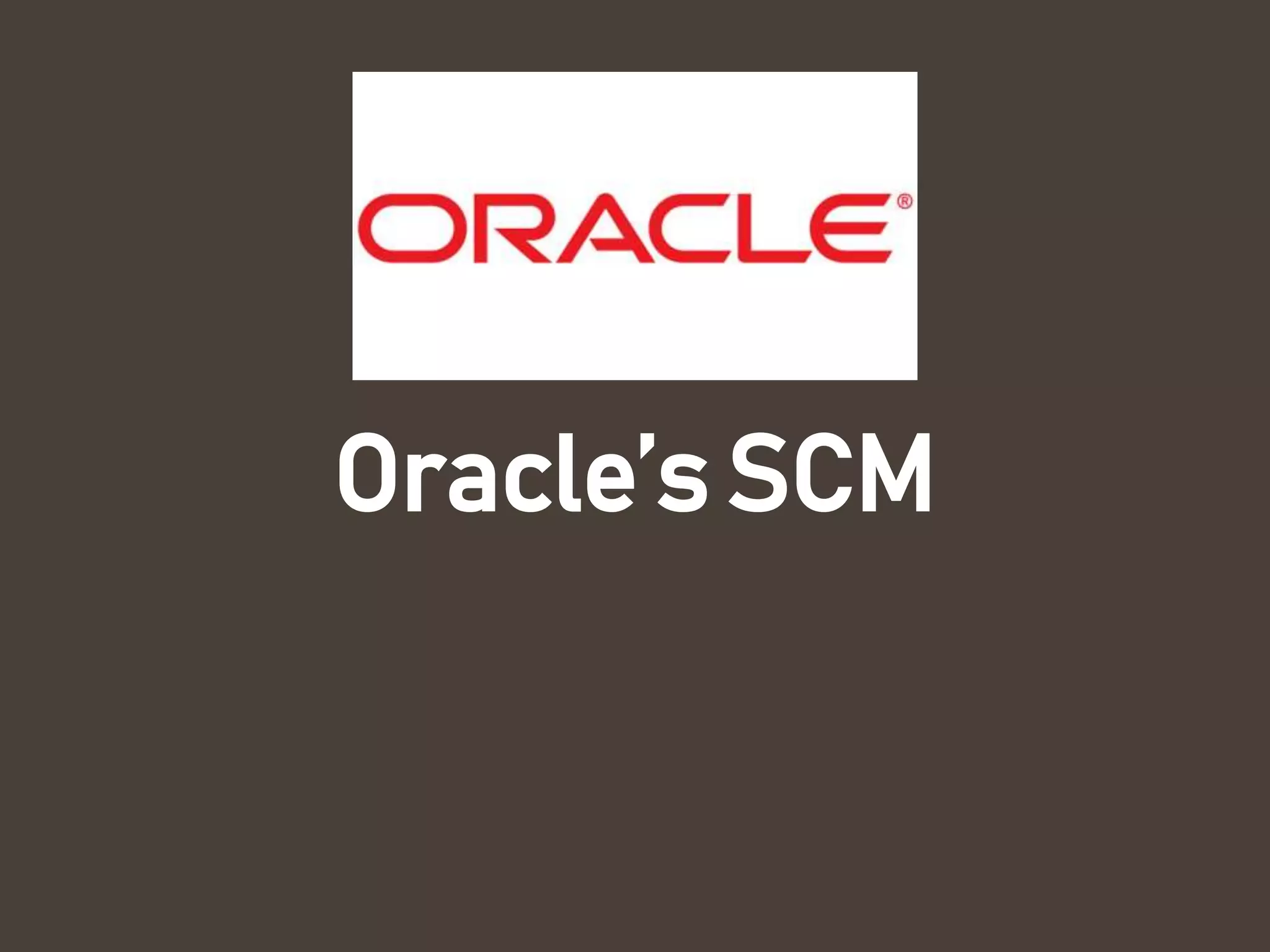 Oracle Supply Chain Management | PPTX