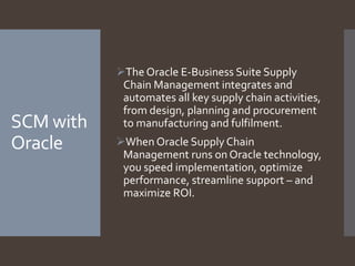 Oracle Supply Chain Management | PPTX