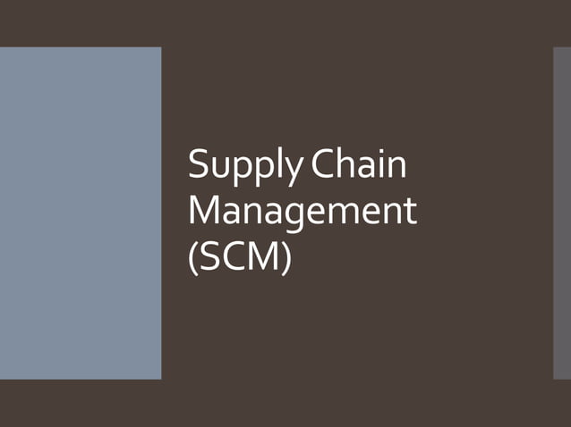 Oracle Supply Chain Management | PPTX