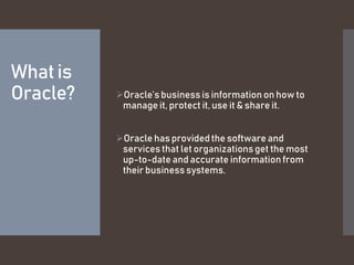 Oracle Supply Chain Management | PPTX