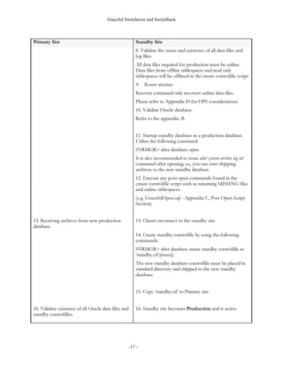 Oracle switch over_back | PDF