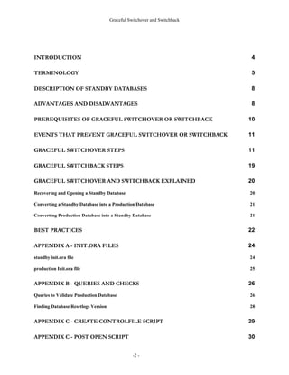 Oracle switch over_back | PDF