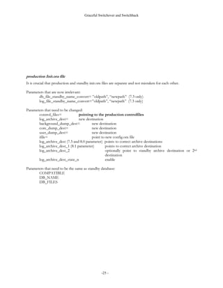 Oracle switch over_back | PDF