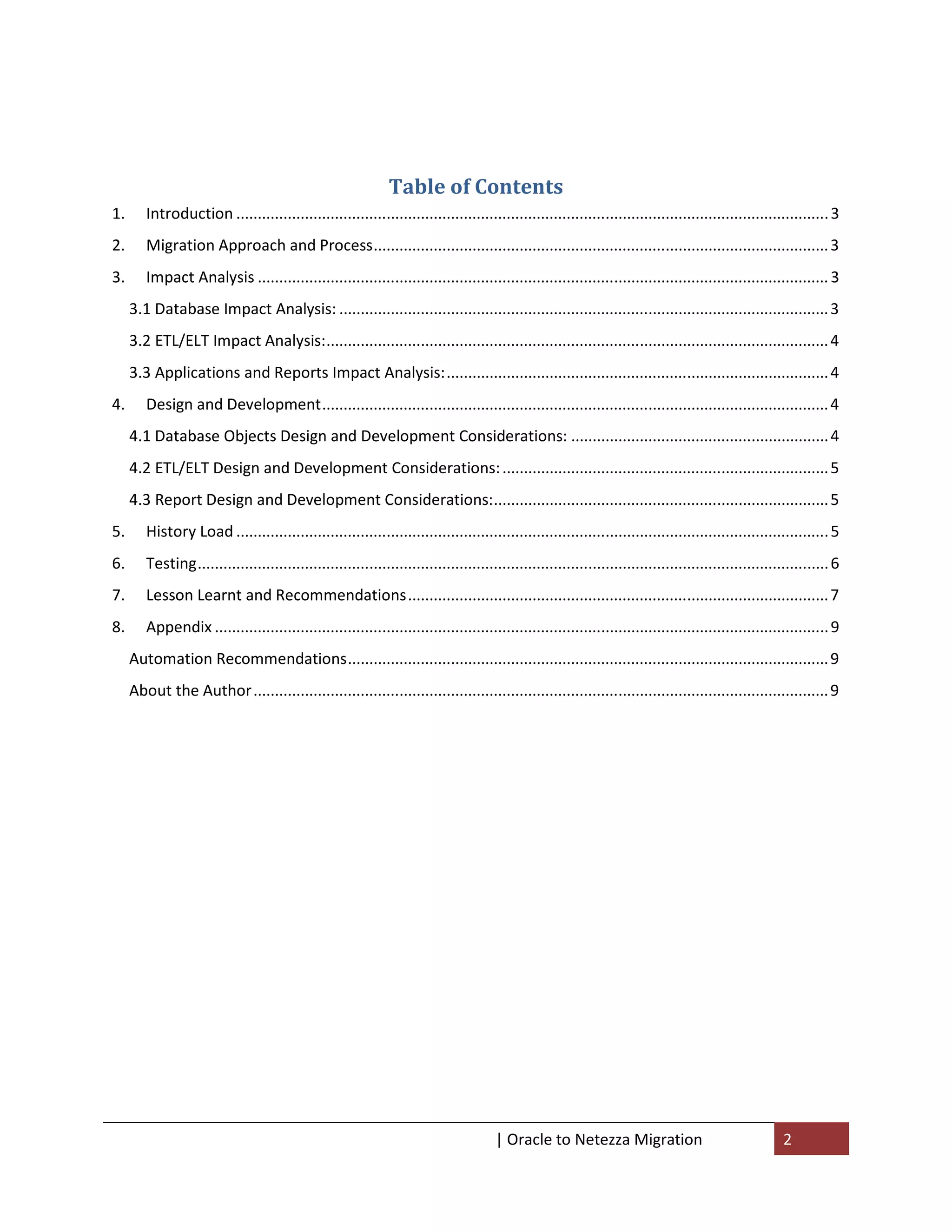 Oracle to Netezza Migration Casestudy | PDF