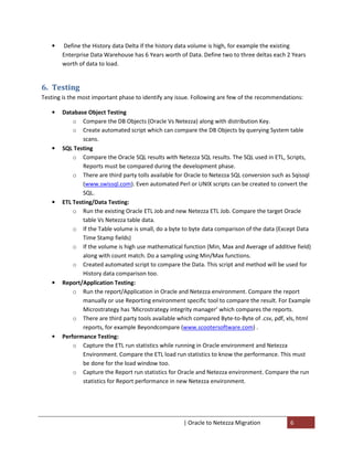 Oracle to Netezza Migration Casestudy | PDF