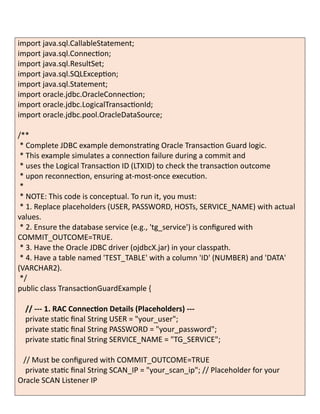 Introduction to Oracle Transaction Guard | PDF