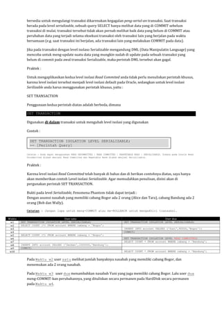 Oracle transaksi | PDF