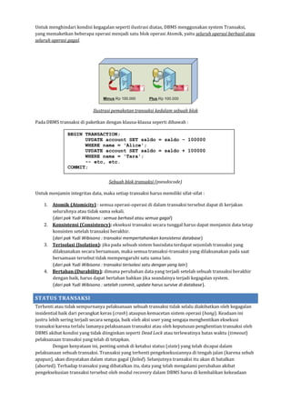 Oracle transaksi | PDF