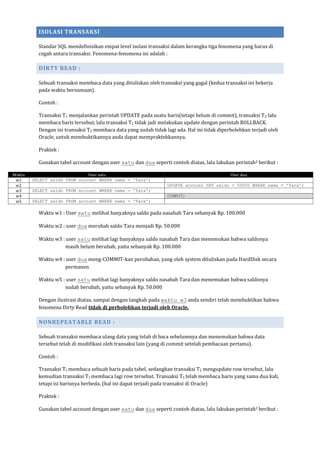 Oracle transaksi | PDF