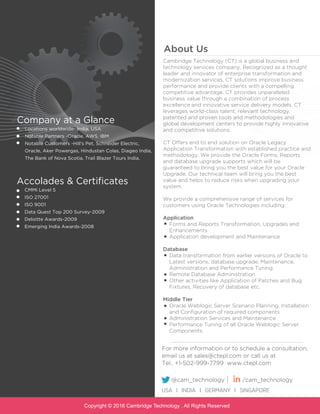 Oracle transformation solutions | PDF