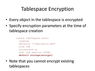 Oracle Transparent Data Encryption (TDE) 12c | PPT