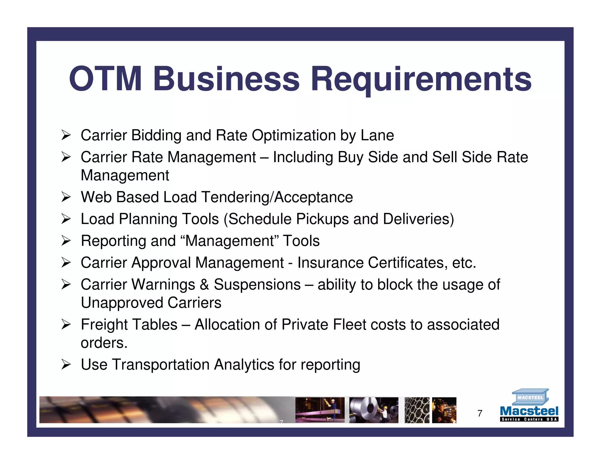 Oracle Transportation Management Customer Case Study | PDF