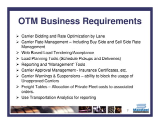 Oracle Transportation Management Customer Case Study | PDF