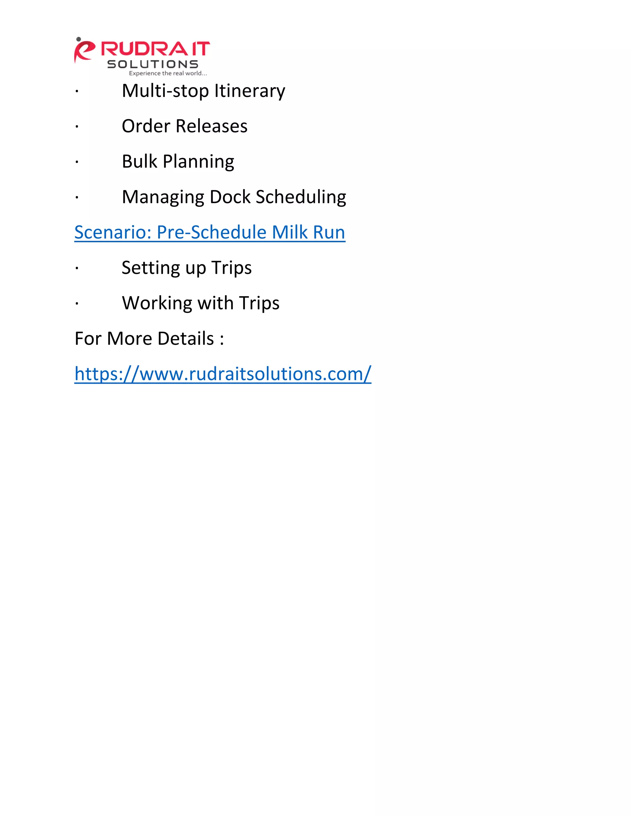 oracle Transportation Management OTM | PDF