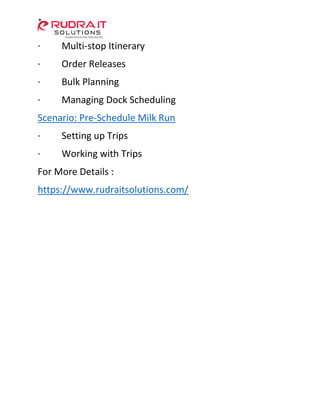 oracle Transportation Management OTM | PDF