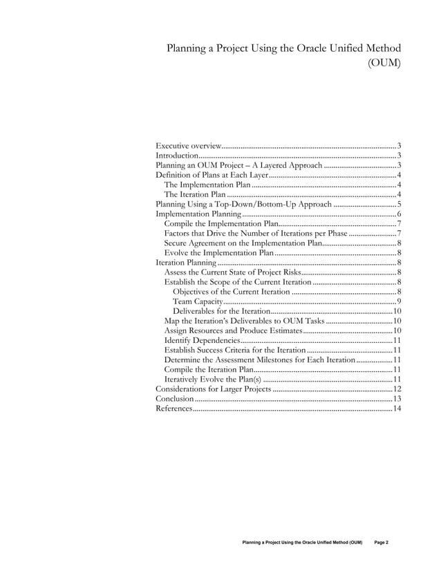 Oracle Unified Method Pdf
