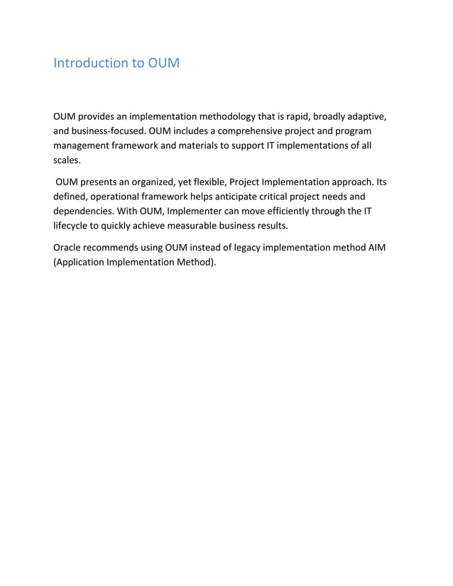 Oracle Unified Method Ver10 Pdf Computer Software And Applications