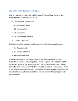 Oracle unified method ver1.0 | PDF | Computer Software and Applications | Computing