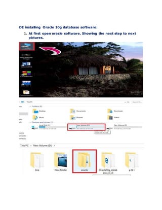 Uninstalling Process Oracle 10g Database Software on Windows 10 | PDF