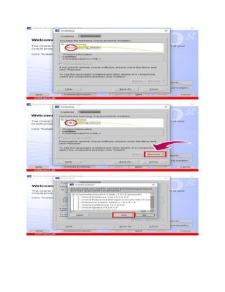 Uninstalling Process Oracle 10g Database Software on Windows 10 | PDF