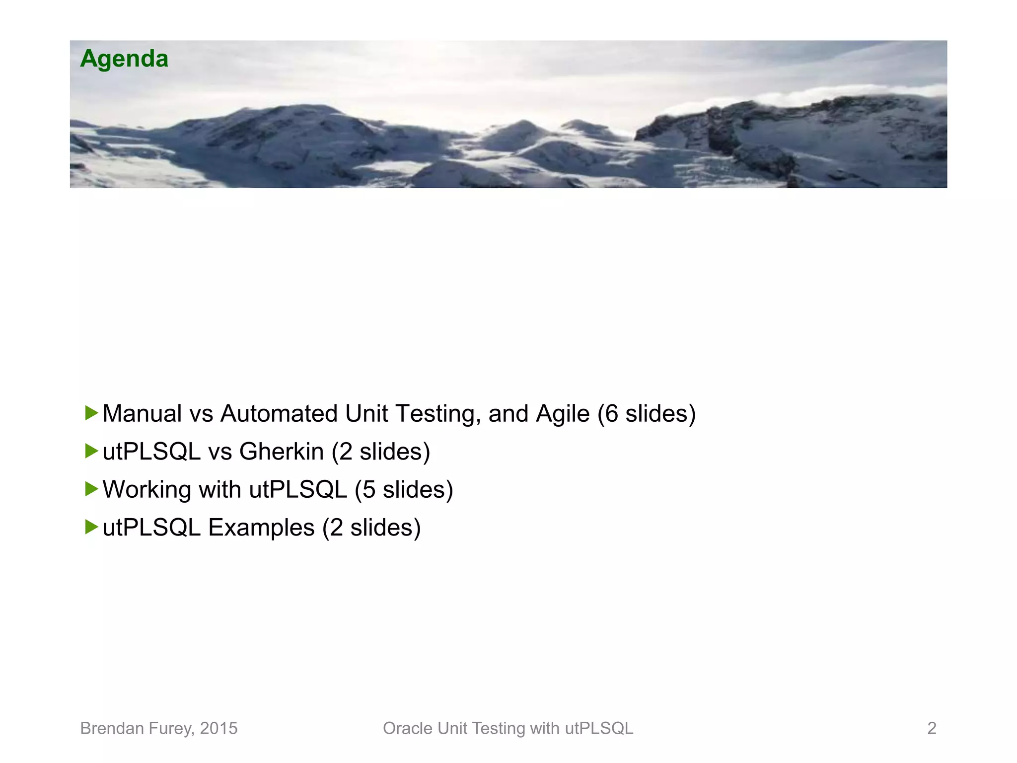 Oracle Unit Testing With Utplsql Ppt