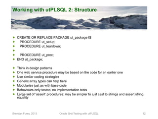 Oracle Unit Testing with utPLSQL | PPTX | Web Development | Internet