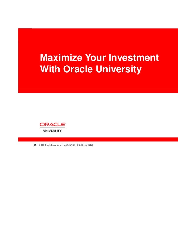 Oracle University - Your Complete Training Source for Oracle Software…